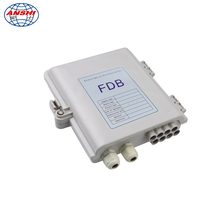 Outdoor Indoor 8 inti Fiber Distribution Box FAT Box dengan Pigtail ...